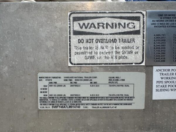 2020 CIMC Vanguard 48' Aluminum Flatbed Trailer - Commercial Capital ...